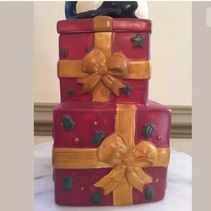 Sakura | Kitchen | Warren Kimble Cat Christmas Gift Boxes Cookies Jar ...